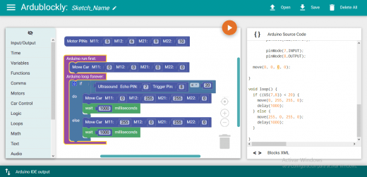 Arduino online - Como usar ArduBlockly - Maker Space Zaragoza