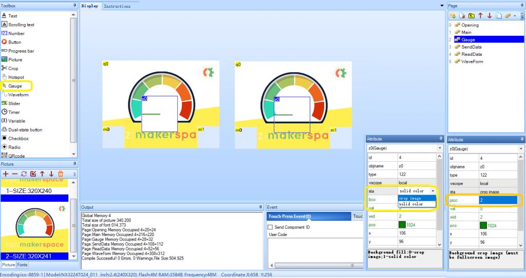 MVC Nextion - Gauge Arduino - Maker Space Zaragoza